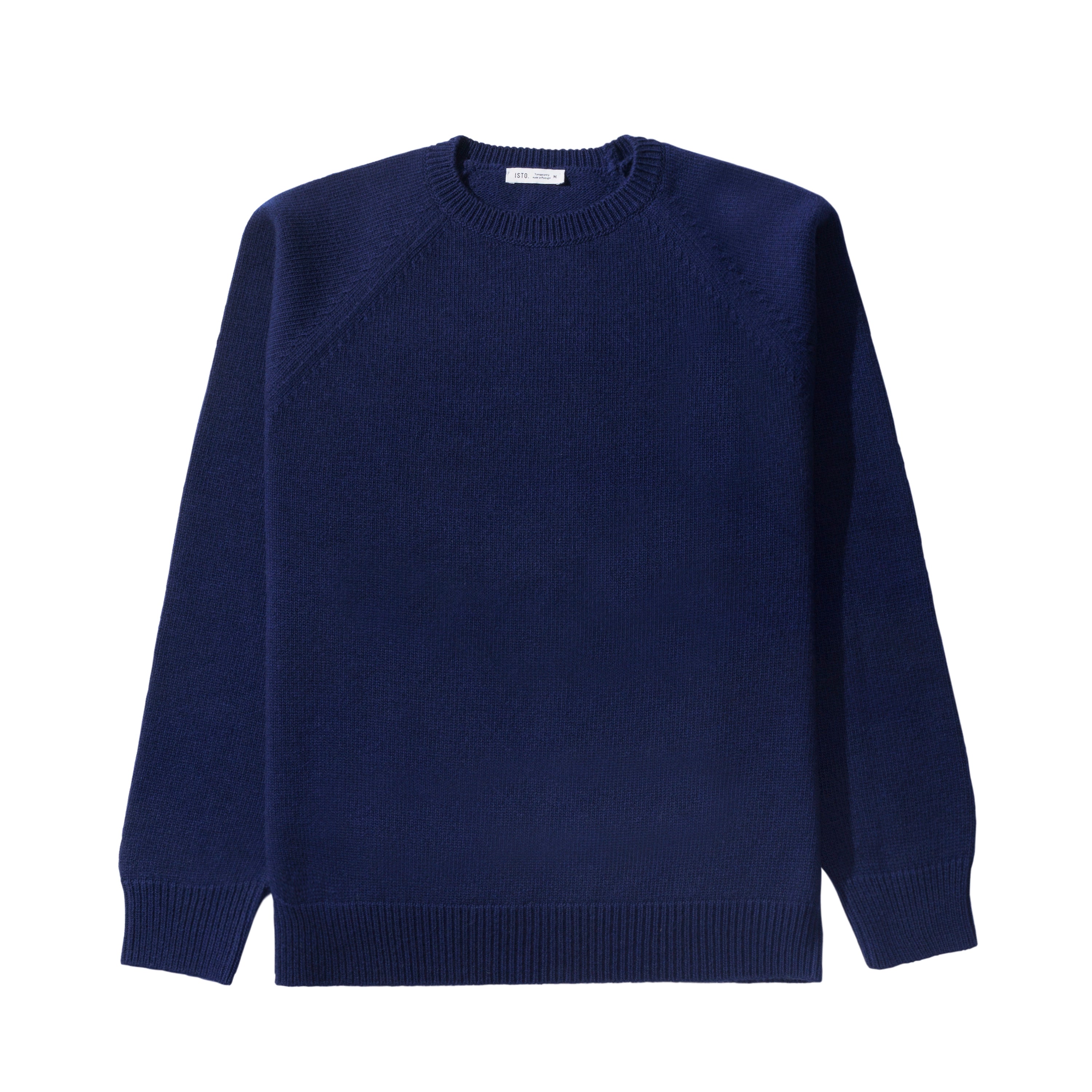 Heavy Merino Wool Sweater Navy | ISTO.